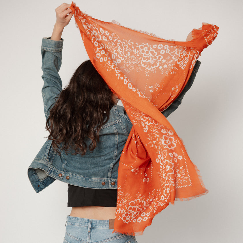 Big Honcho Bandana - Field in Chili – lastchancetextiles