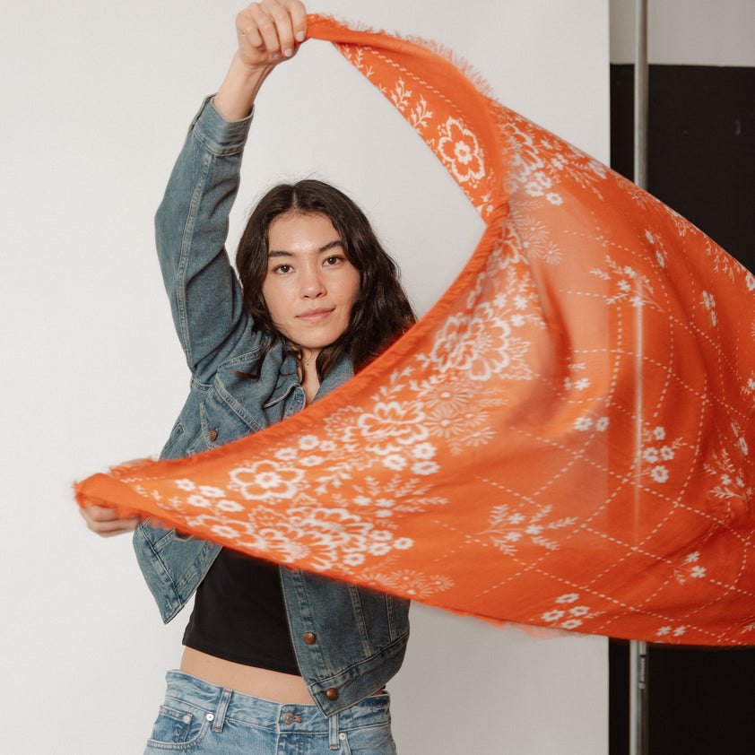 Big Honcho Bandana - Field in Chili – lastchancetextiles