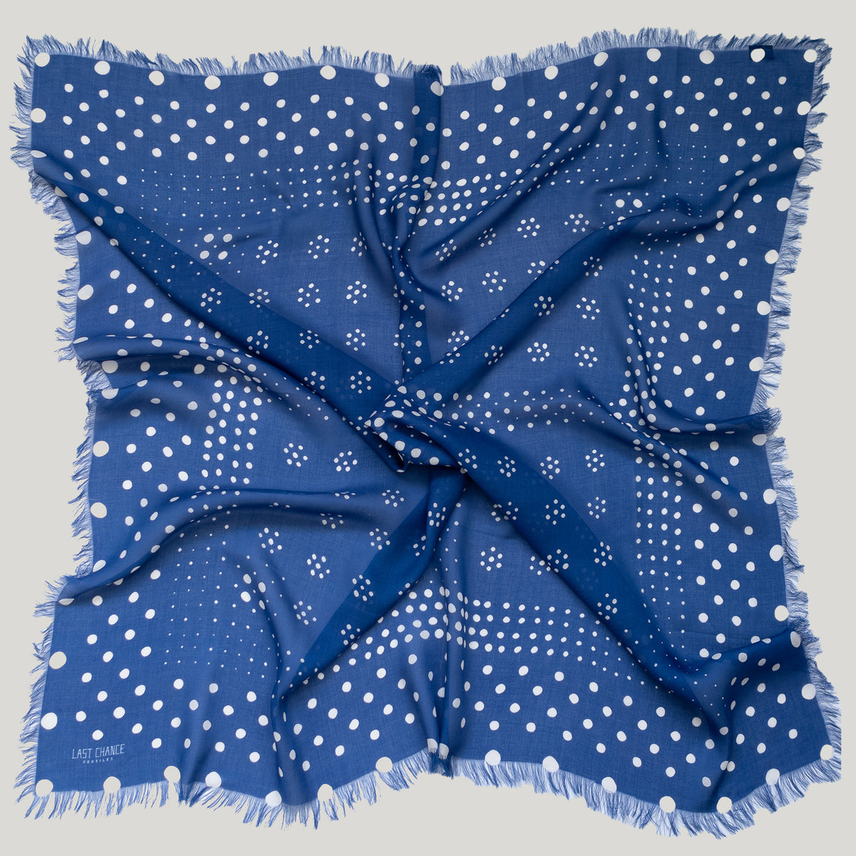 Big Honcho Bandana - Dot in Azure – lastchancetextiles