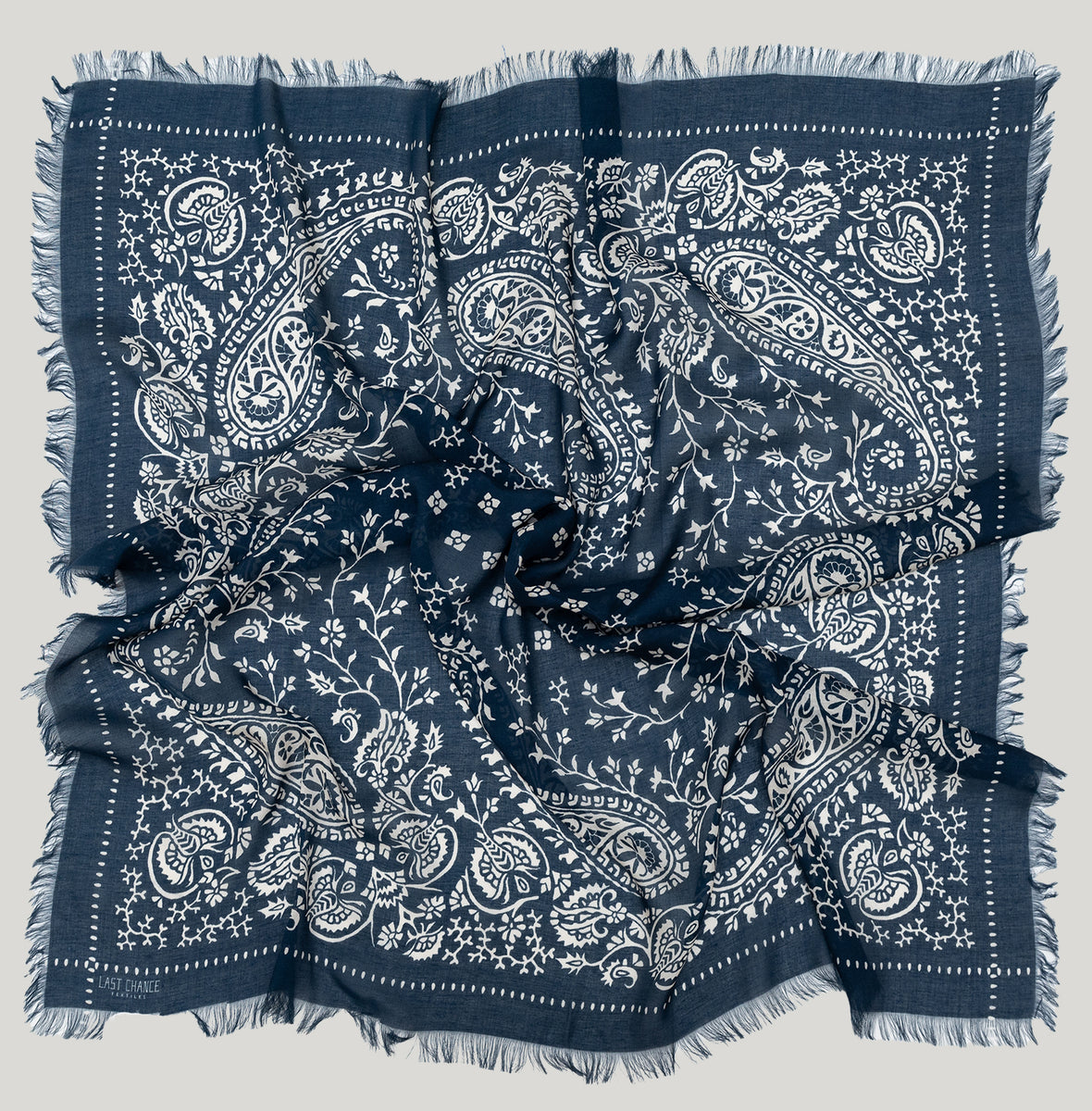 Big Honcho Bandana - Paisley in Navy – lastchancetextiles