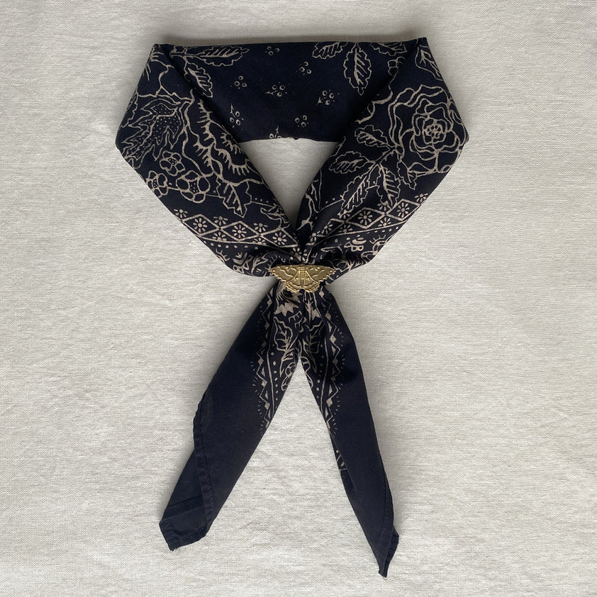 Moth Bandana Slide | Brass – lastchancetextiles